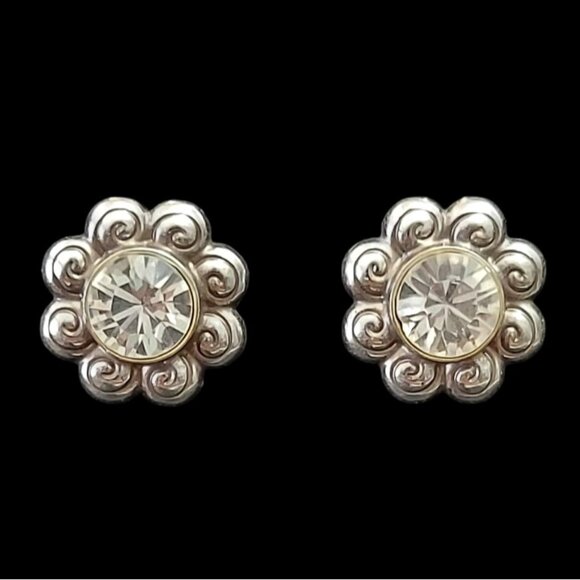 Brighton | Jewelry | Retired Brighton Silver Plated Crystal Etched ...